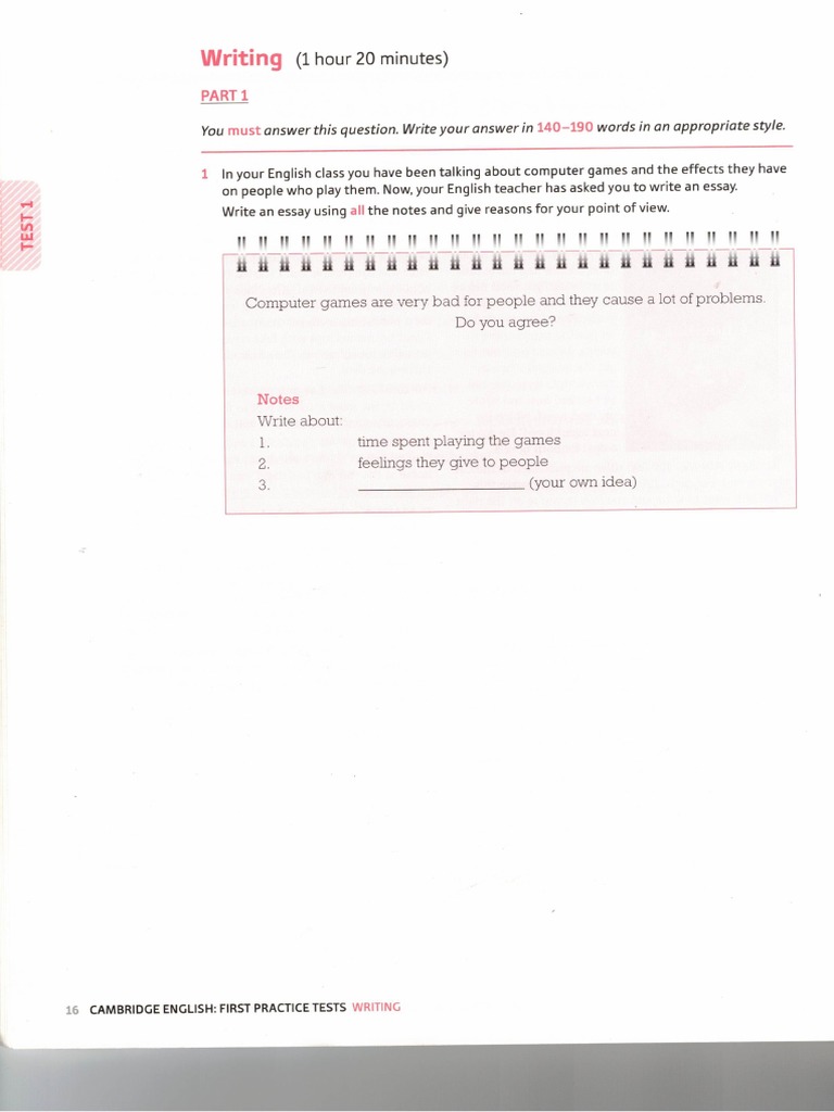 Fce.1 Fce.2 Writing | PDF