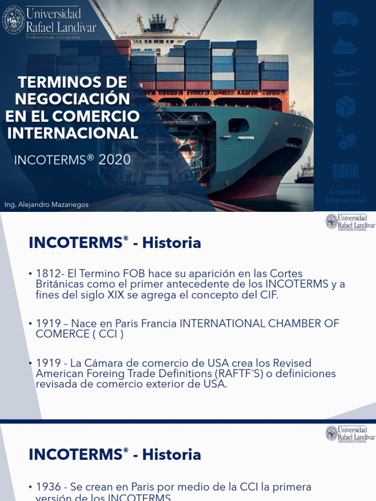 02 - Incoterms 2020 | PDF | Relaciones Internacionales | Contabilidad de gestión