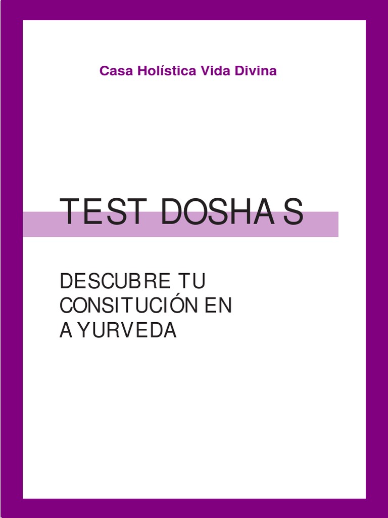 Test 3 Doshas | PDF