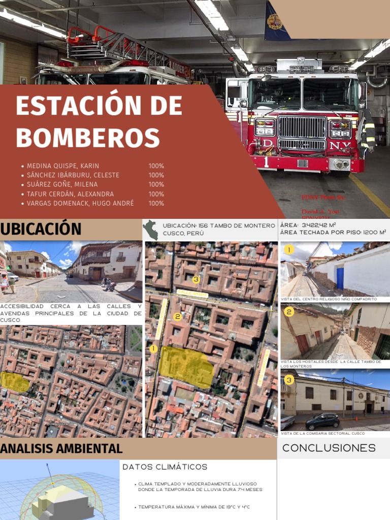 Diseño de Estación de Bomberos | PDF