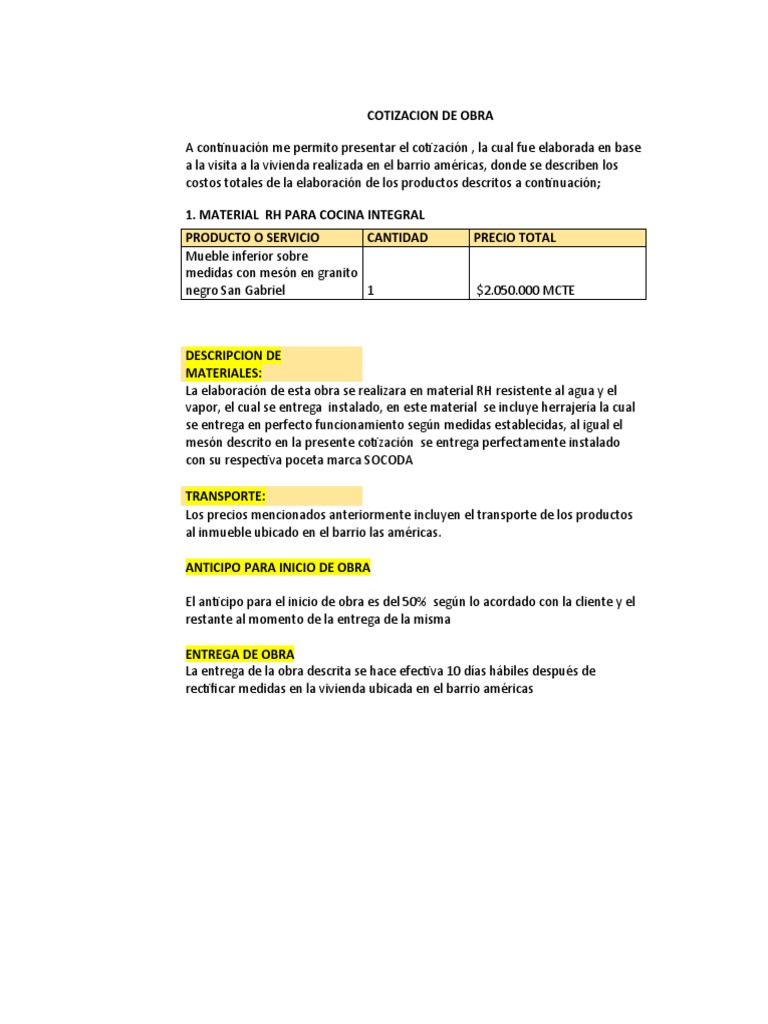 Descubrir 86 Imagen Modelo De Contrato De Obra De Alba Ileria/modelo De ...