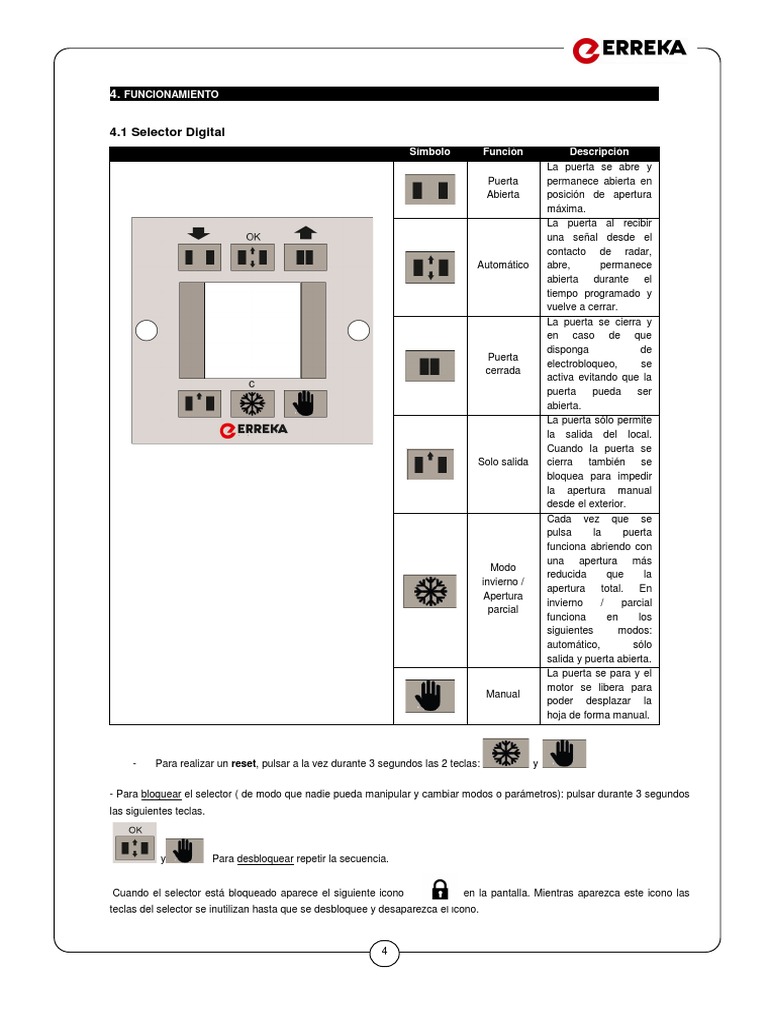 Selector - Digital ERREKA | PDF