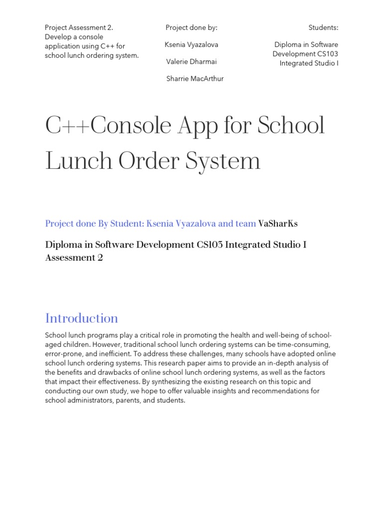Report - Development Document (LO1) For Assessment 2 CS103 | PDF | Computer Program | Programming