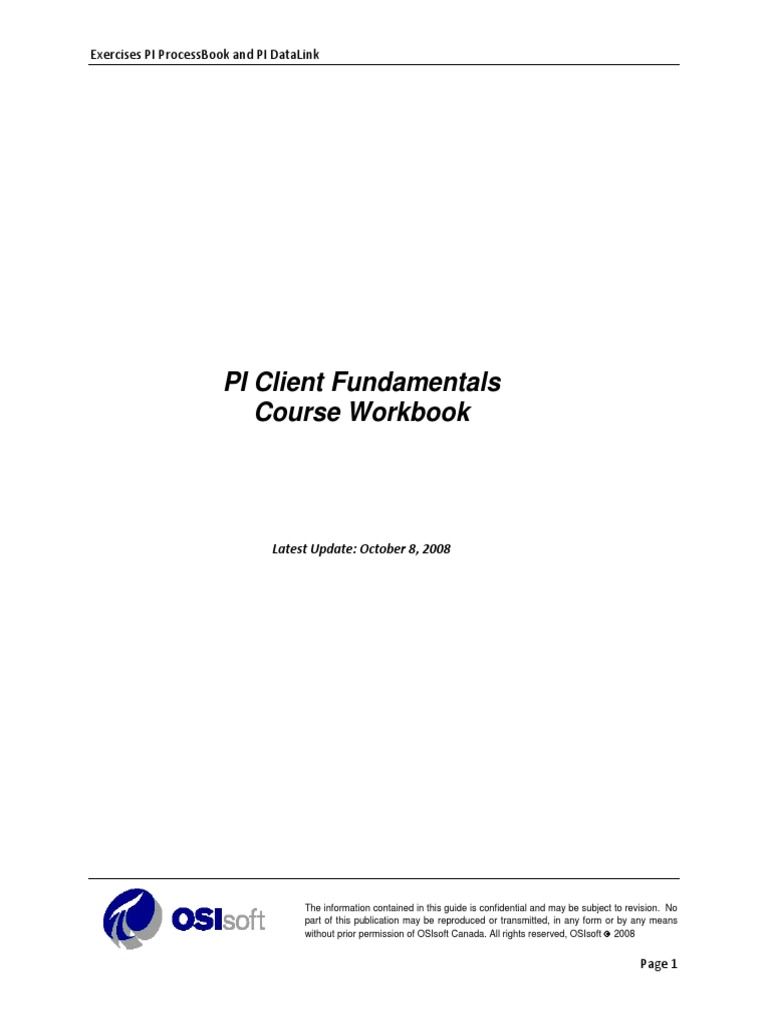 PI User Training Manual 2008 | PDF | Microsoft Excel | Cursor (User Interface)
