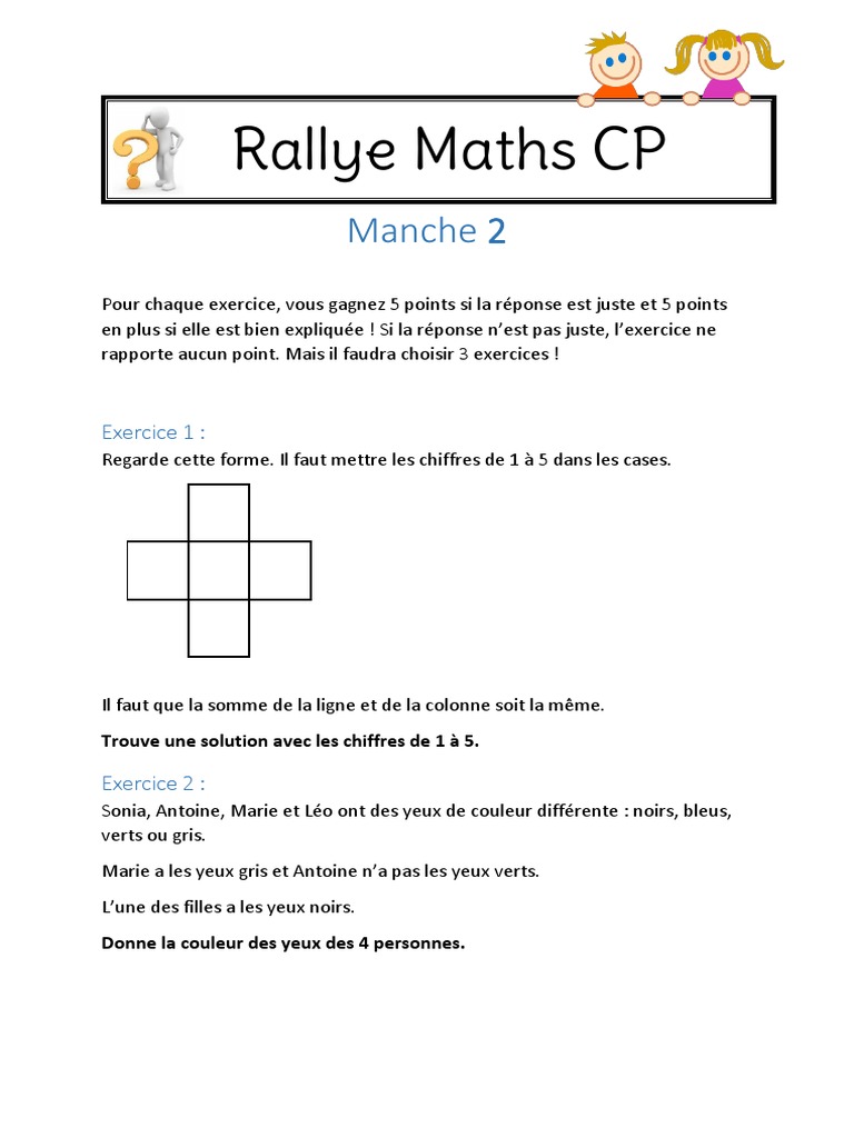 Rallye Maths CP Manche 2 | PDF