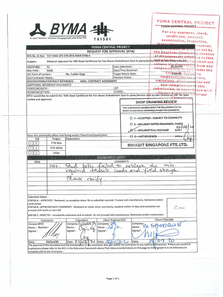 Ycp MWL BTJ Spa Rfa Mar 0768 A | PDF