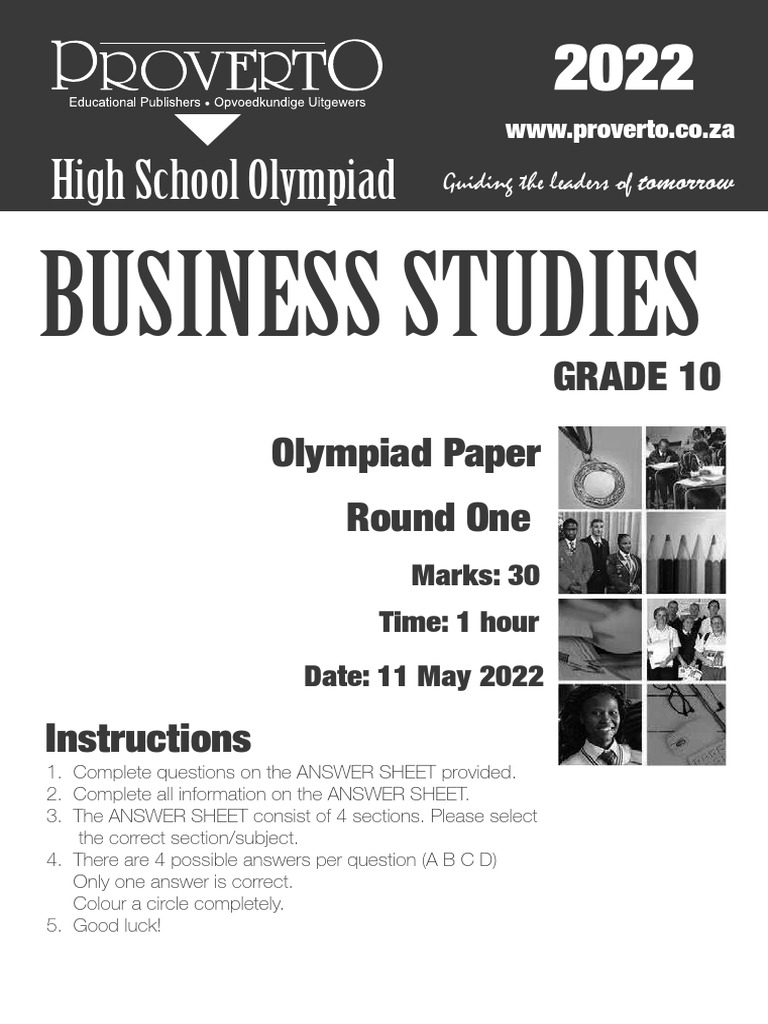 Gr10 Business Studies Round One 2022 - Compressed | PDF Gr10 Business Studies Round One 2022 - Compressed | PDF