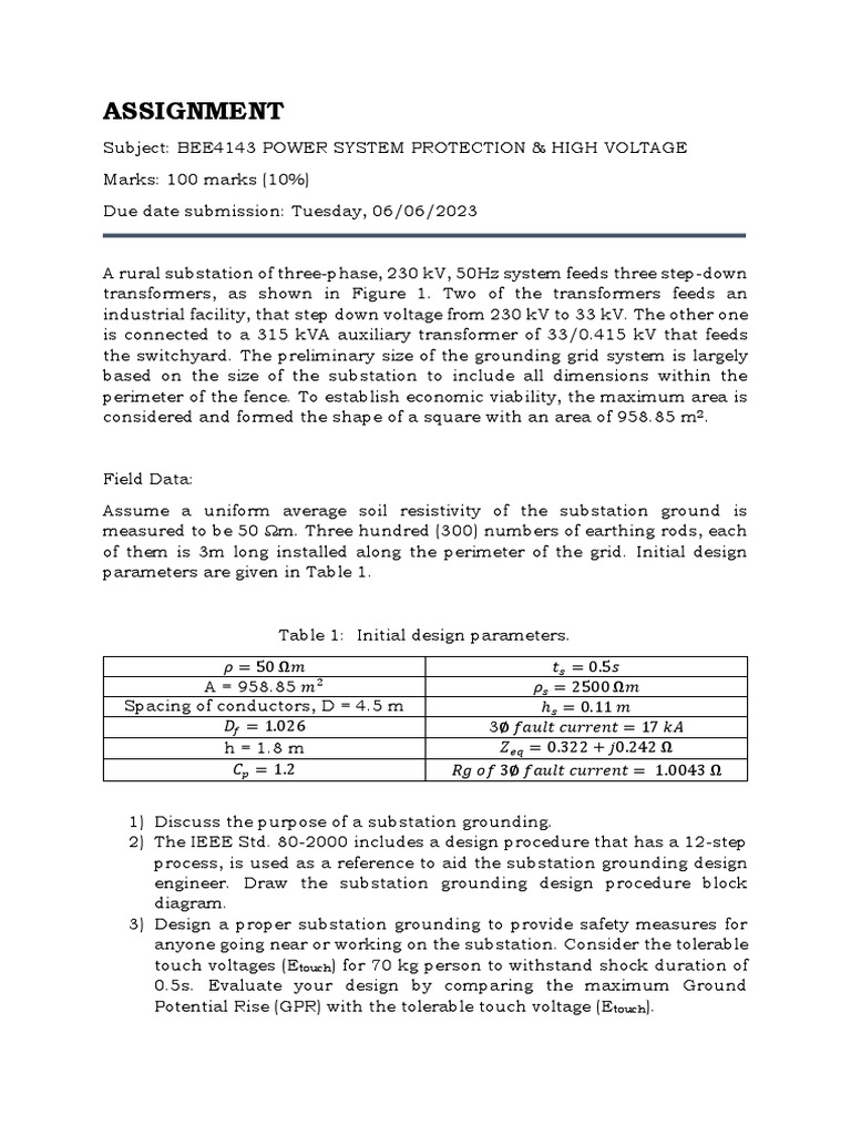Substation Grounding Design Guide | PDF