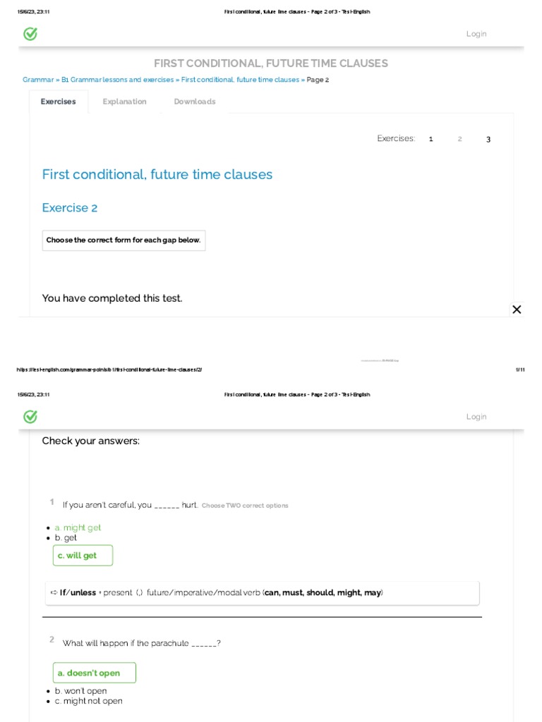 B1 First Conditional Practice | PDF | Linguistics | Grammar
