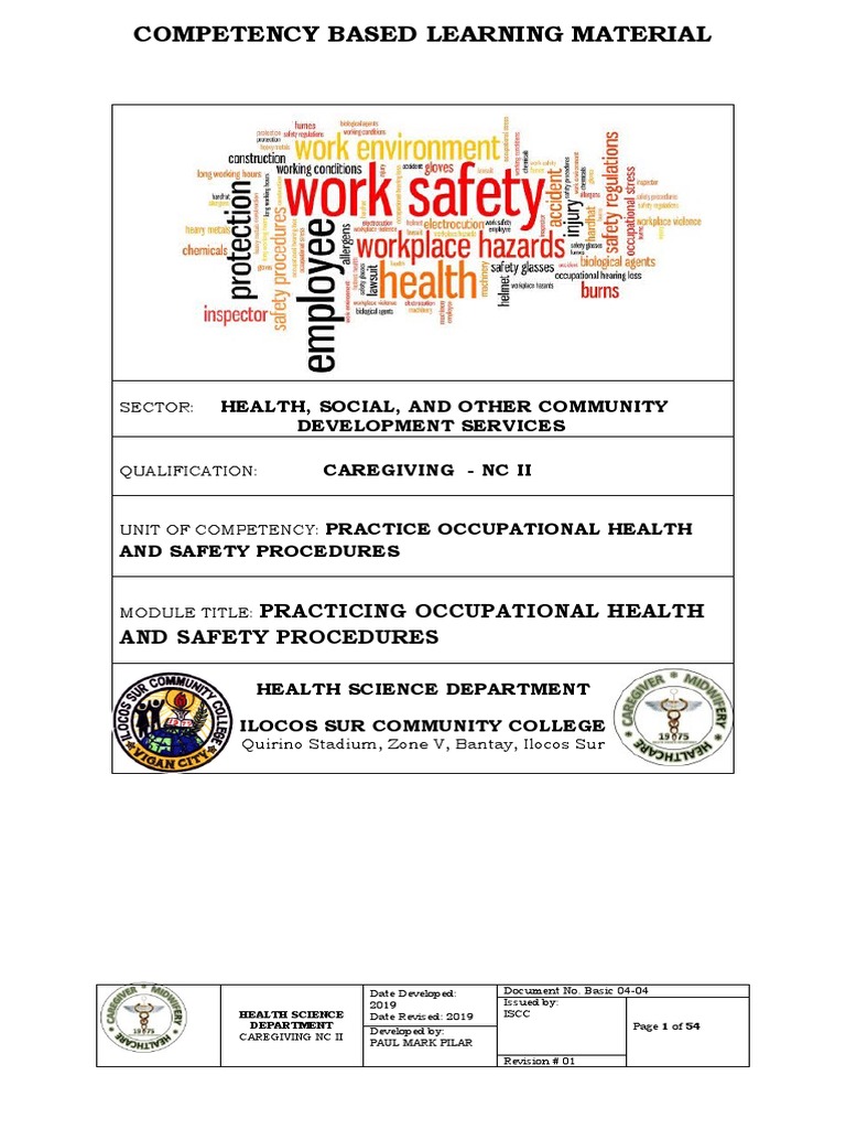 CBLM Basic 01 01 Workplace Communication | PDF | Occupational Safety And Health | Communication