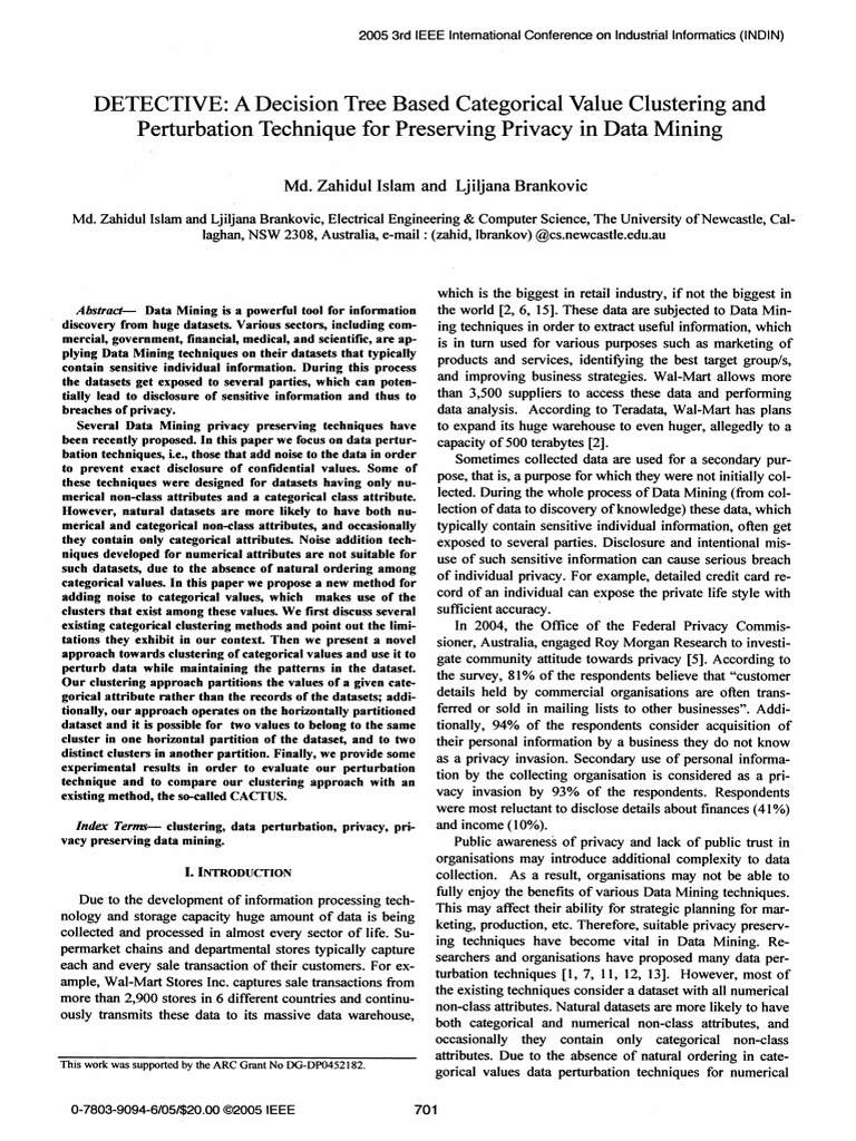 Detective A Decision Tree Based Categorical Value Clustering And Pdf