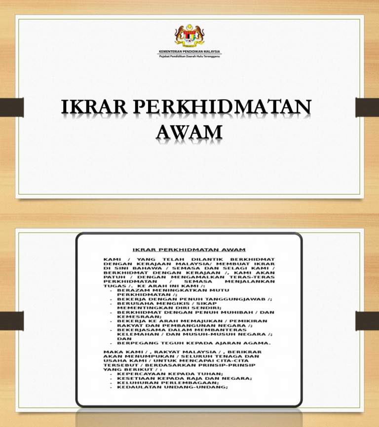 Ikrar Perkhidmatan Awam | PDF