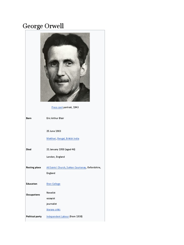 George Orwell | PDF