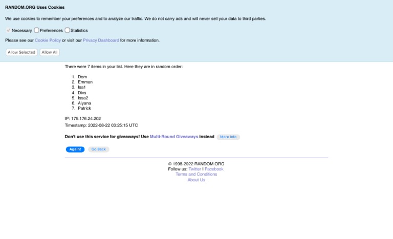 List Randomizer | PDF