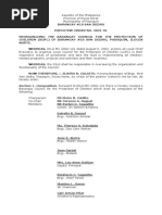 Barangay Development Plan Accomplishment Report | PDF