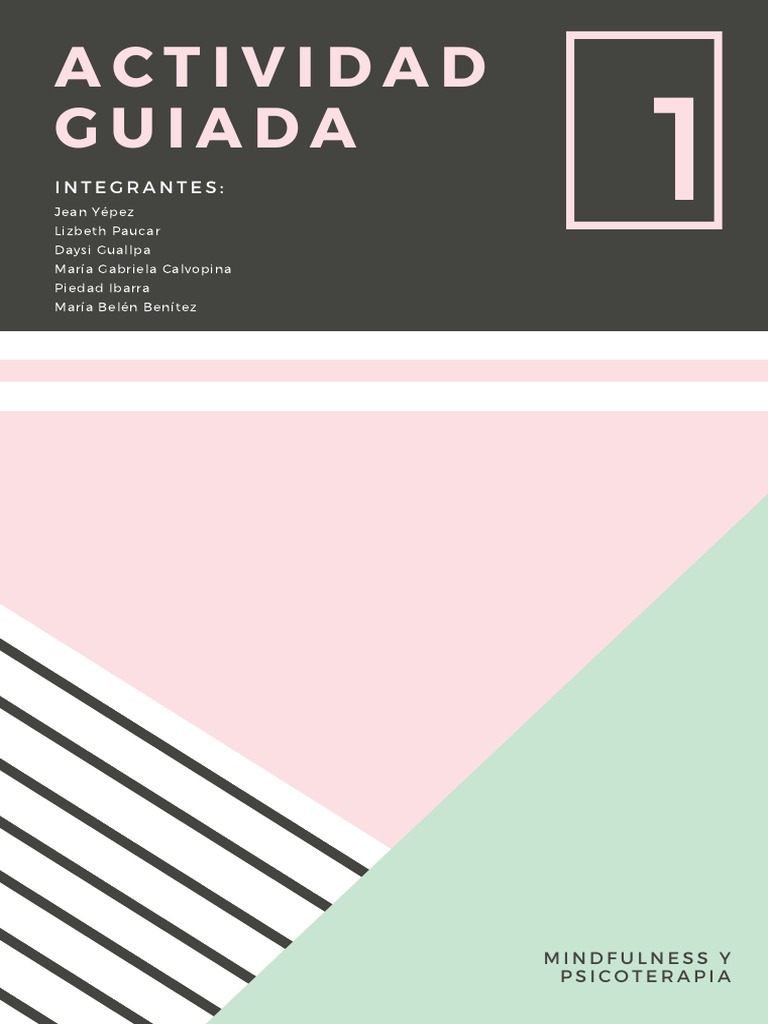 Actividad Guiada Mindfulness | Descargar gratis PDF | Las emociones | Ansiedad