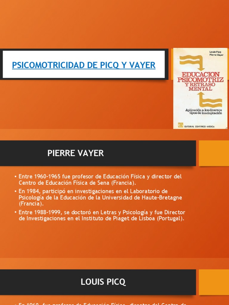 Psicomotricidad según Picq y Vayer | PDF | Sicología | Ciencia cognitiva
