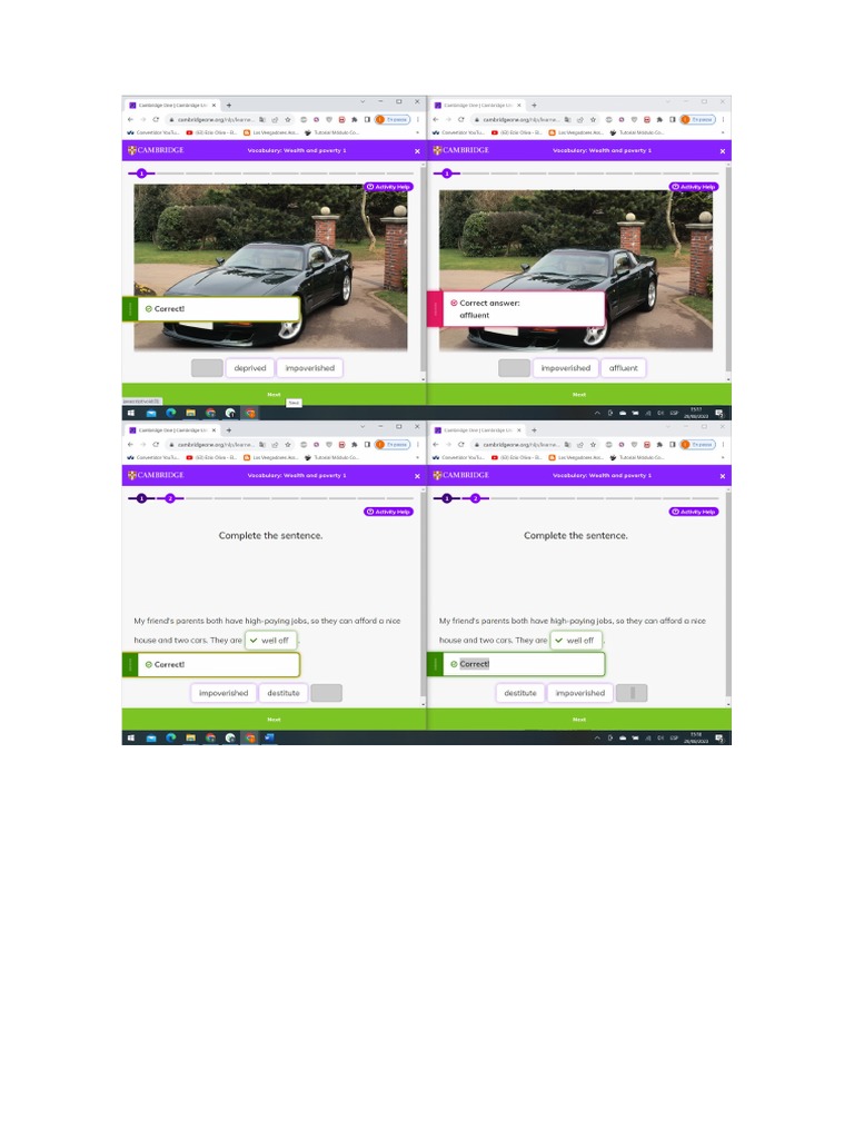 Clms c1 Unit 3 y 4 Cambridge One | PDF