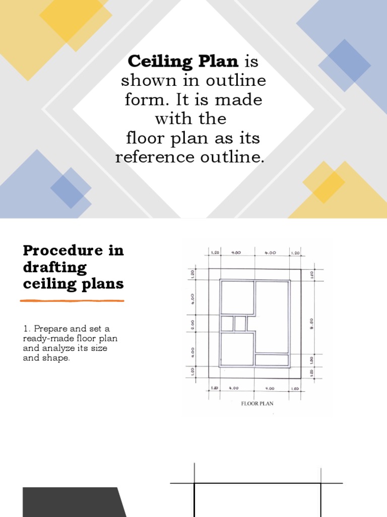 Steps for Drafting a Ceiling Plan | PDF