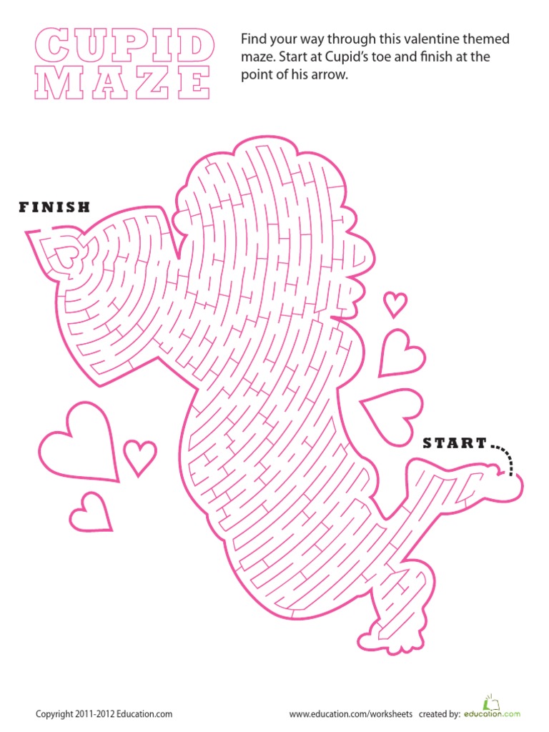 Solve Cupid Maze | PDF | Language Arts & Discipline | Poetry