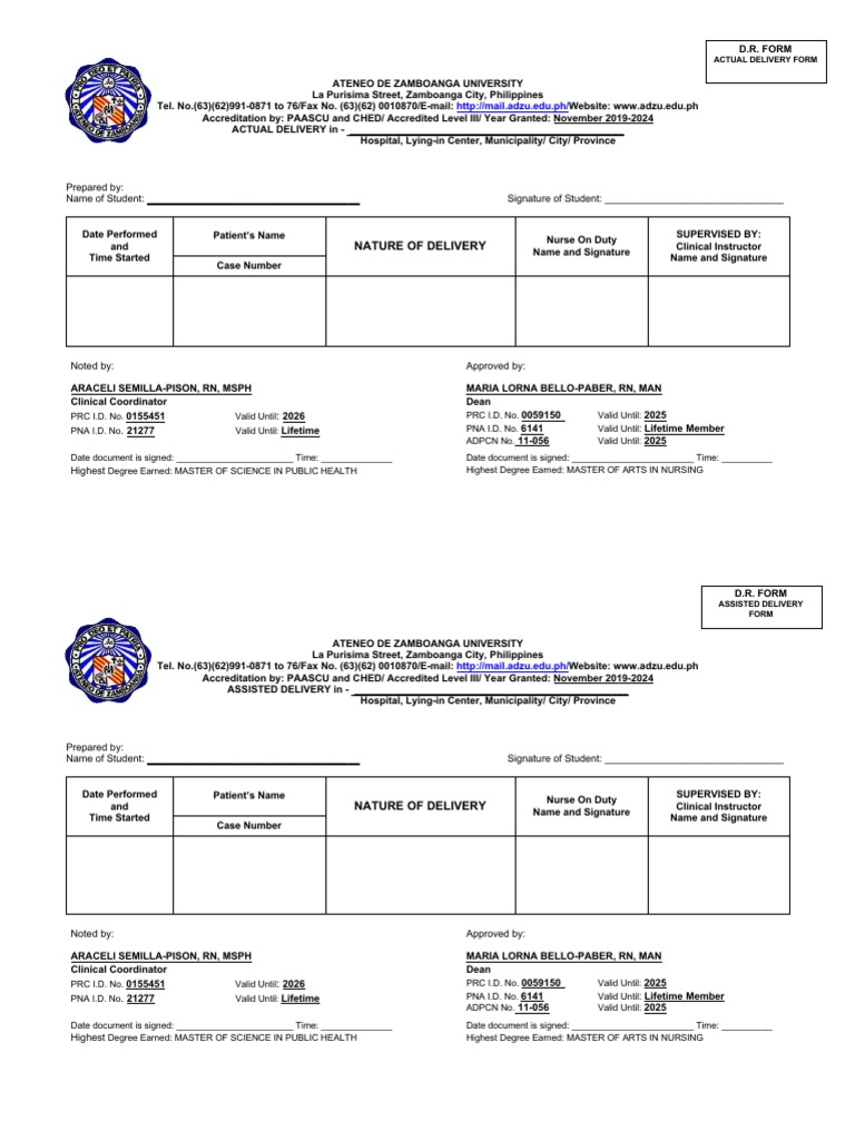 (FINAL) PRC DR Actual Assist Form 2324 | PDF | Nursing | Public Services