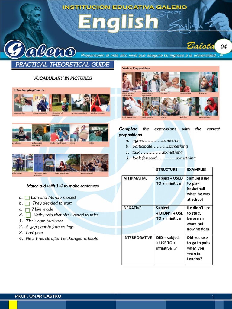 GUIA 04 ENGLISH 2022 - 4to Grado | PDF | Human Communication ...