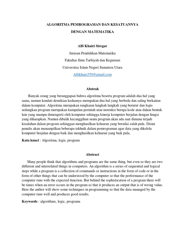 Algoritma Pemrograman | PDF | Metode & Bahan Ajar