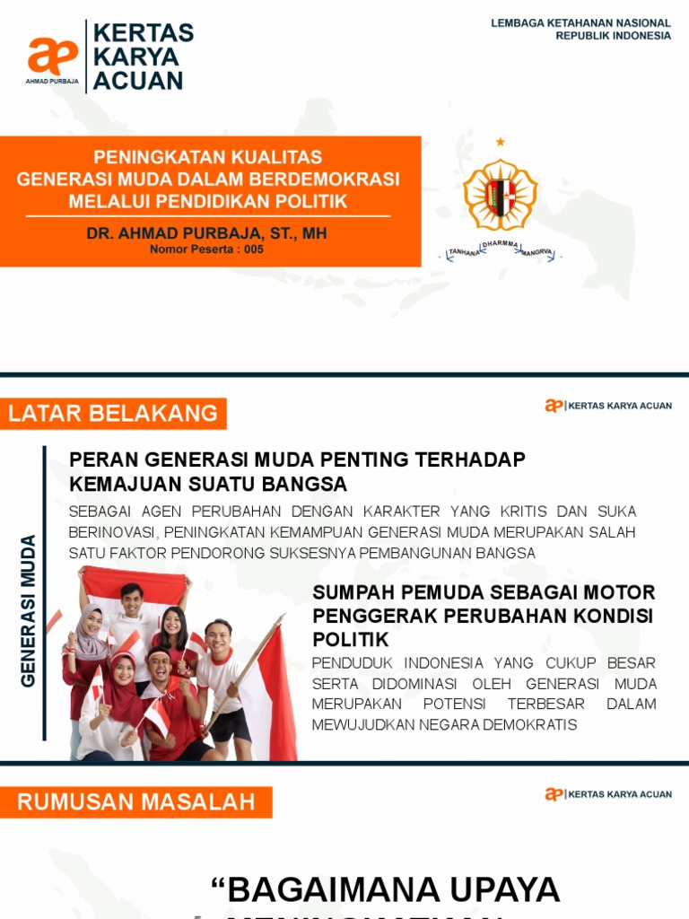 Presentation GENERASI MUDA DEMOKRASI - SLIDE | PDF