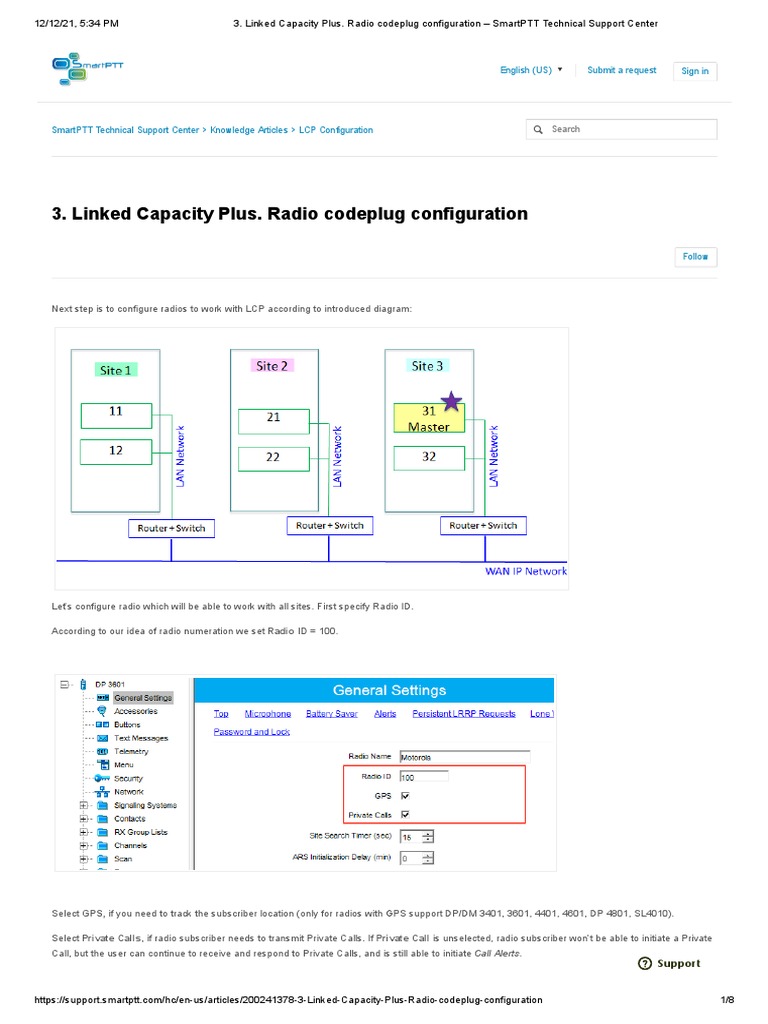 Linked Capacity Plus. Radio Codeplug Configuration - SmartPTT Technical ...