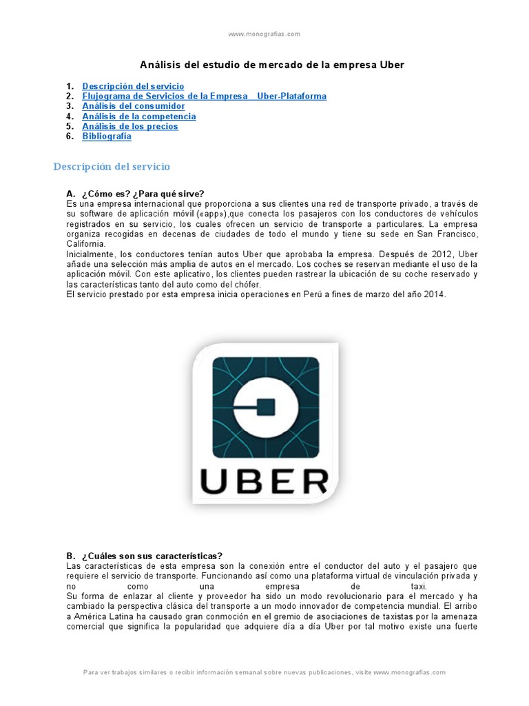 Caso Uber | PDF | Oligopolio | Monopolio