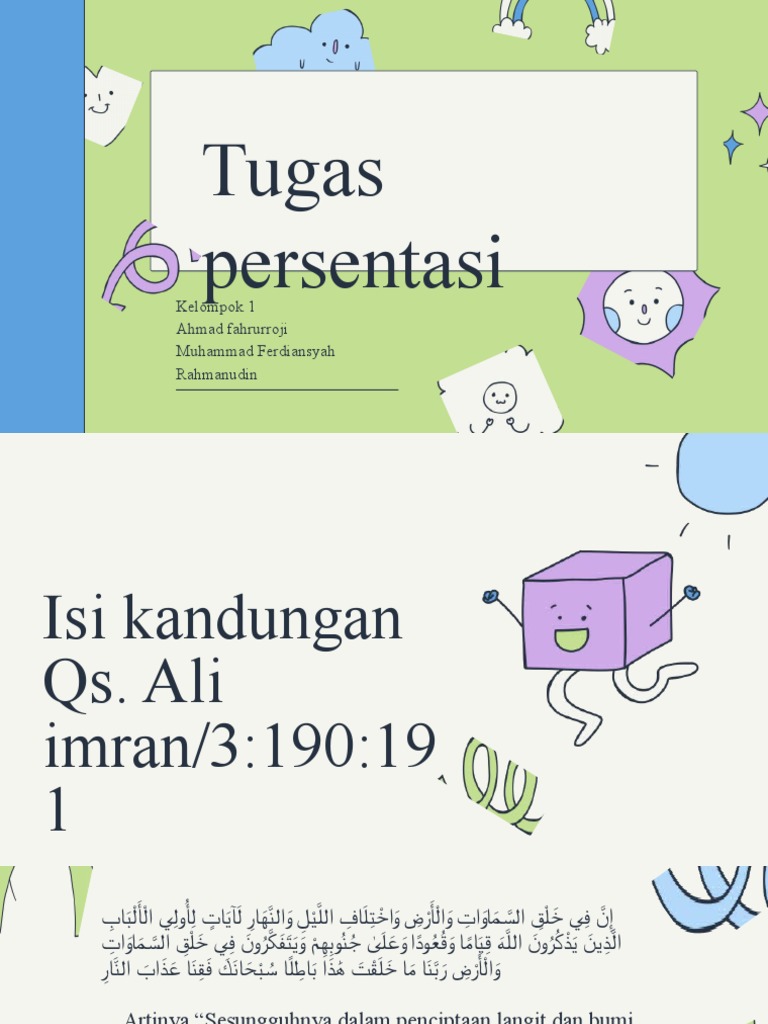 Tugas Persentasi: Kelompok 1 Ahmad Fahrurroji Muhammad Ferdiansyah ...