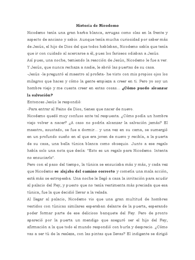 Historia de Nicodemo | PDF | Jesús