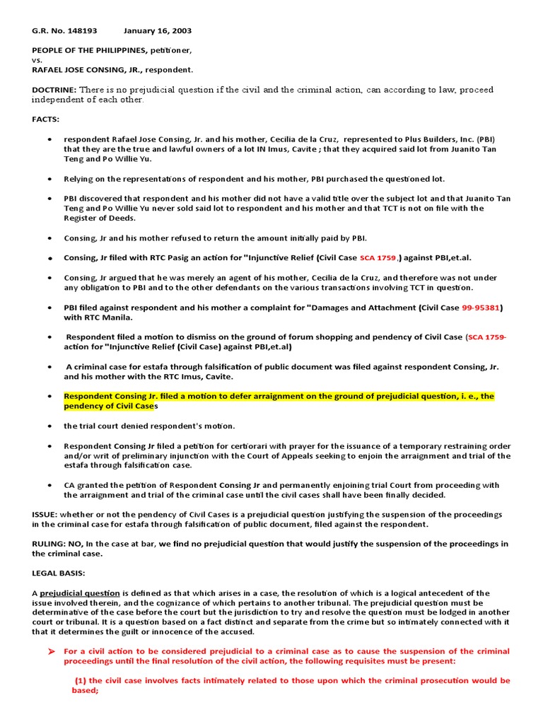 People v. Consing, 395 SCRA 366 (2003) | PDF | Lawsuit | Trials