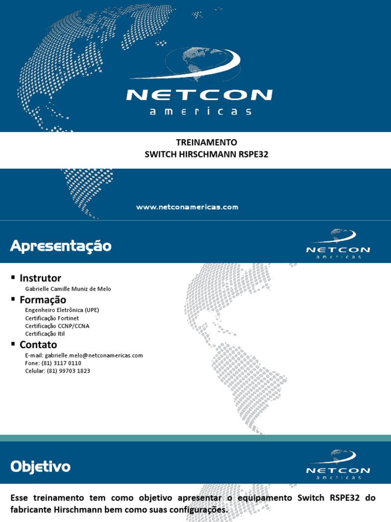 Treinamento Switch Hirschmann RSPE32 | PDF | Comutador de rede | Rede ...