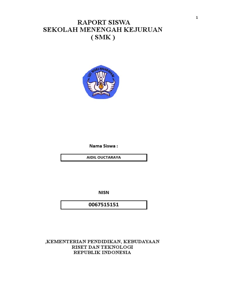 Format Raport K.merdeka Sas - X TKJ 1 (Sem. 1) - 2 | PDF
