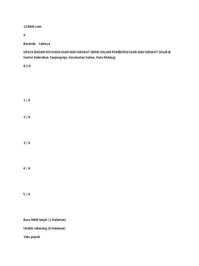BKM | PDF | Ilmu Sosial | Pengembangan Diri