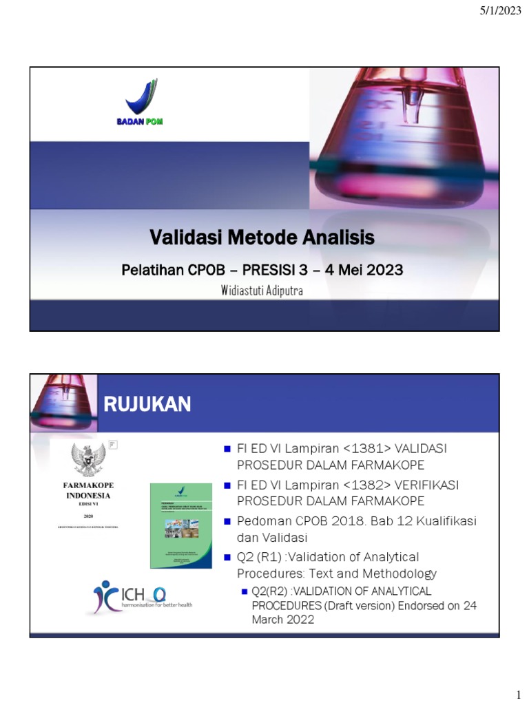 Validasi Metode Analisis-1 | PDF | Bisnis