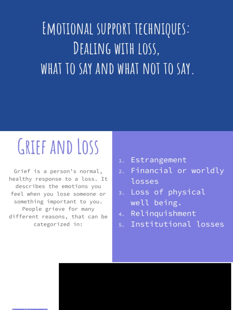 Grief And Loss Pdf Grief Subjective Experience