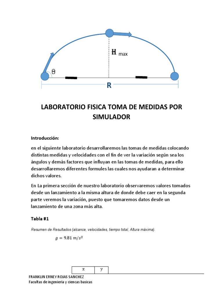 Medición de Física con Simulador | PDF