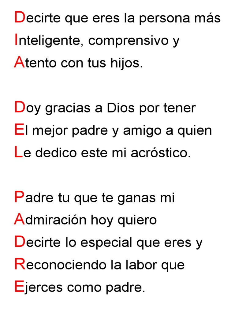 Acrostico Papa | PDF