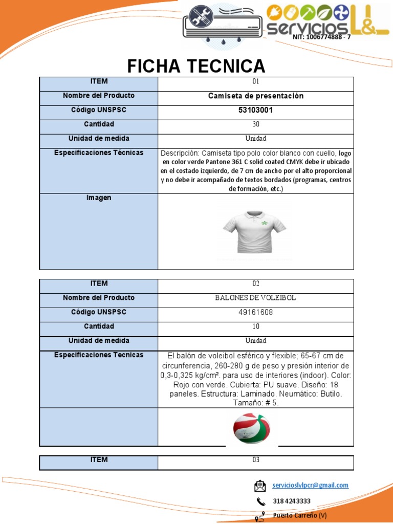Ficha Tecnica Ok | PDF | Tenis de mesa | Color