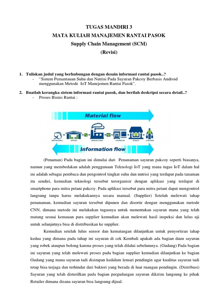 Tugas Mandiri Supply Chain Management | PDF