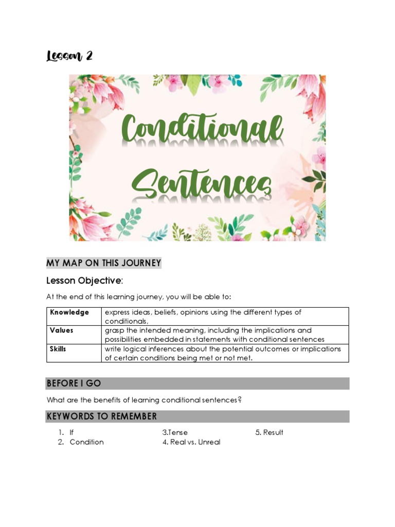 Use Conditionals in Expressing Arguments | PDF | Learning | Critical ...