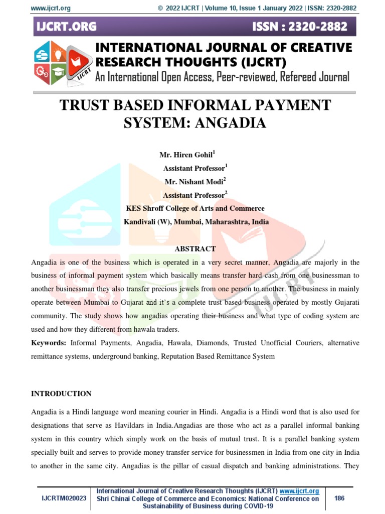 IJCRTM020023 | PDF | Finance & Money Management | Law