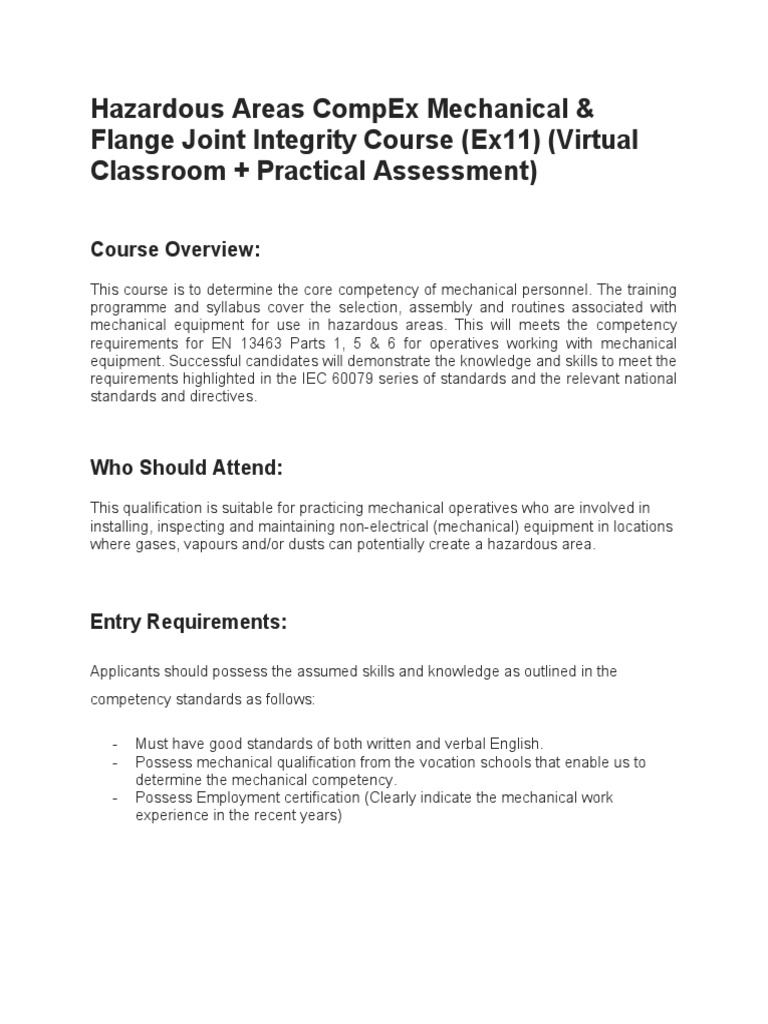 CompEx Mechanical VIRTUAL | PDF | Technology & Engineering