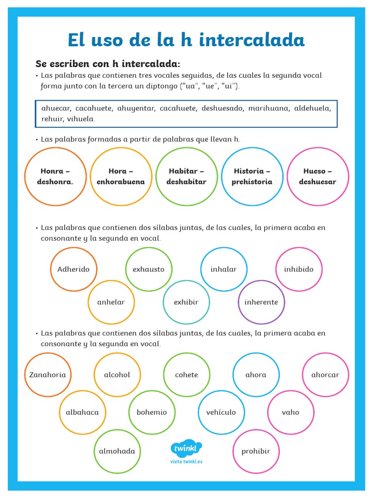 ortografia-la-h-intercalada-a4 | PDF