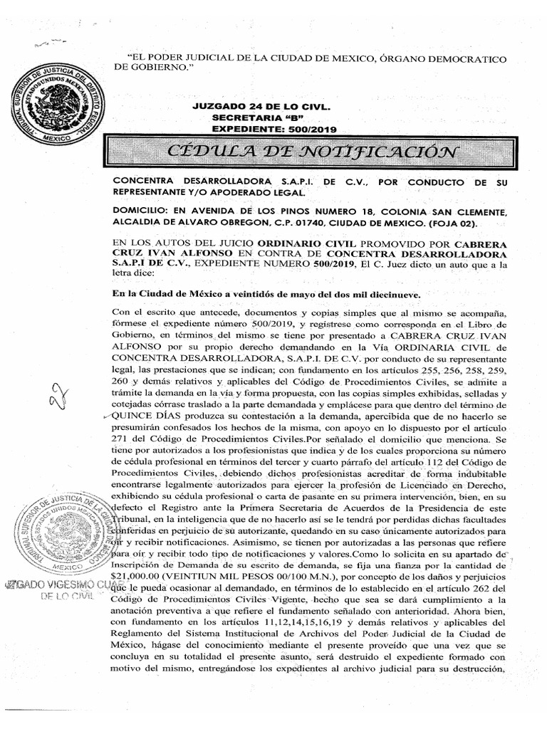 Demanda Concentra Exp. 500 - 2019 | PDF