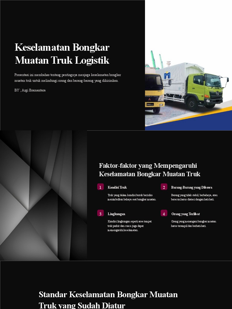 Keselamatan Bongkar Muatan Truk Logistik | PDF | Bisnis