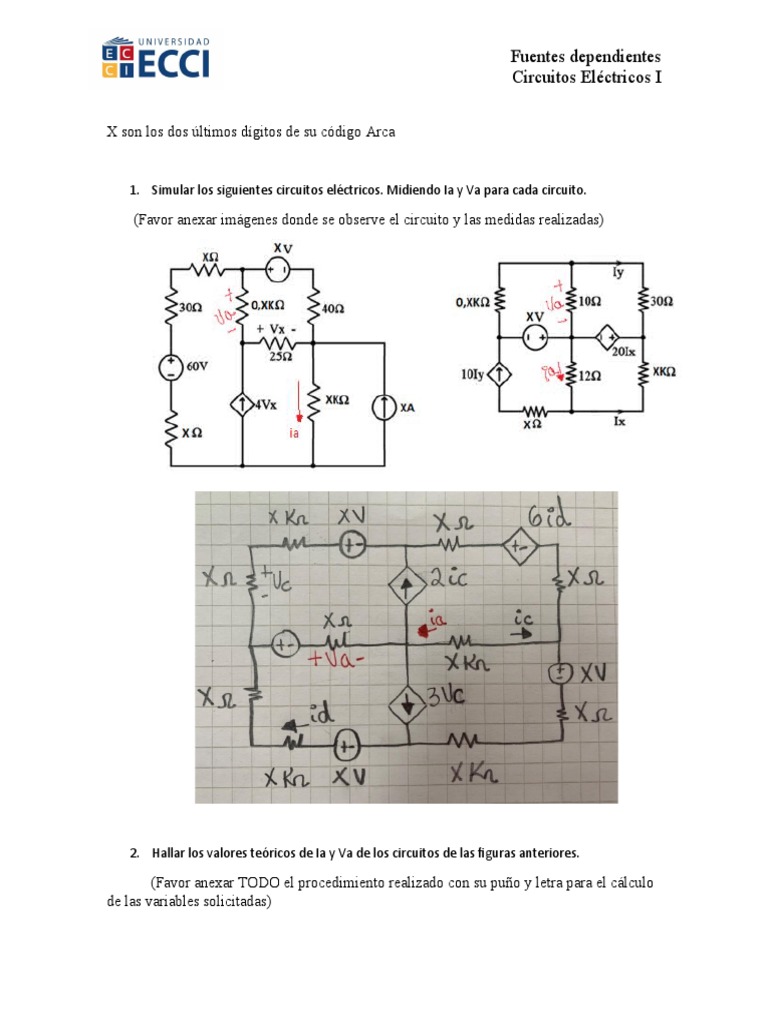 Lab Fuentes Dependientes Mallas | PDF