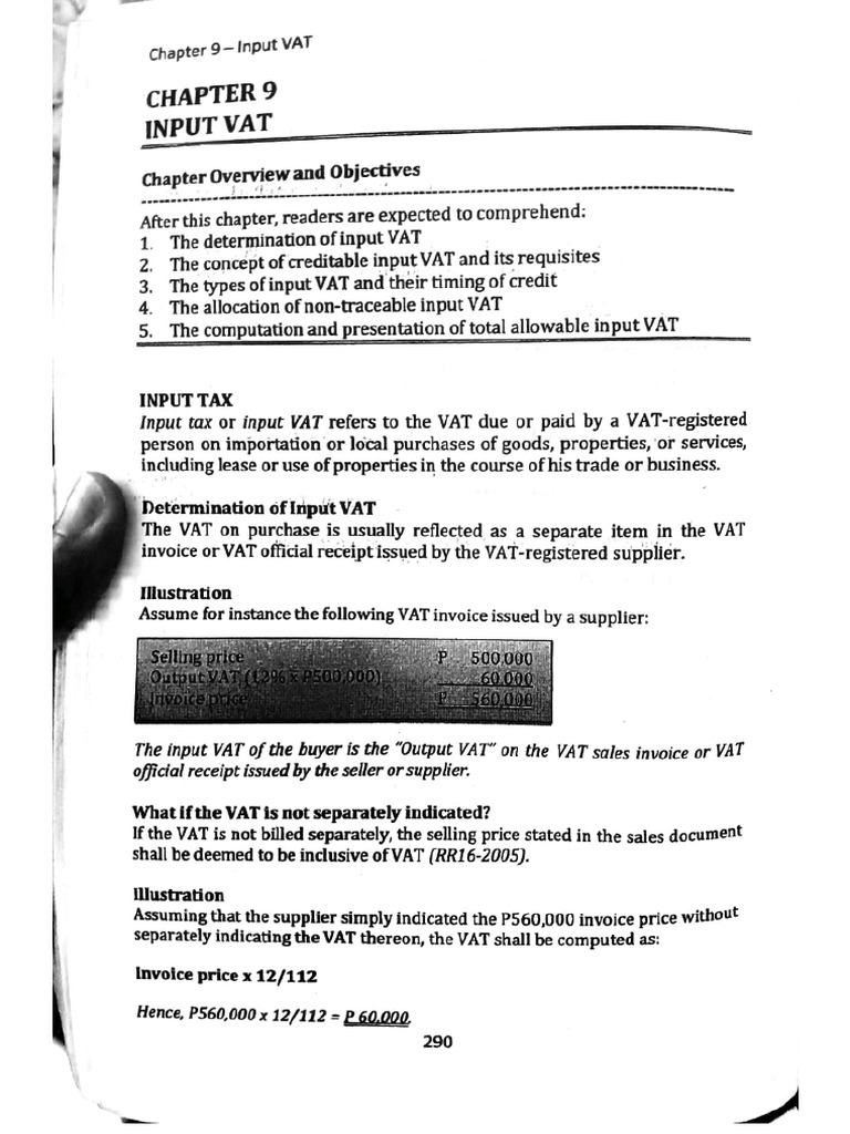 Chapter 9 Input | PDF